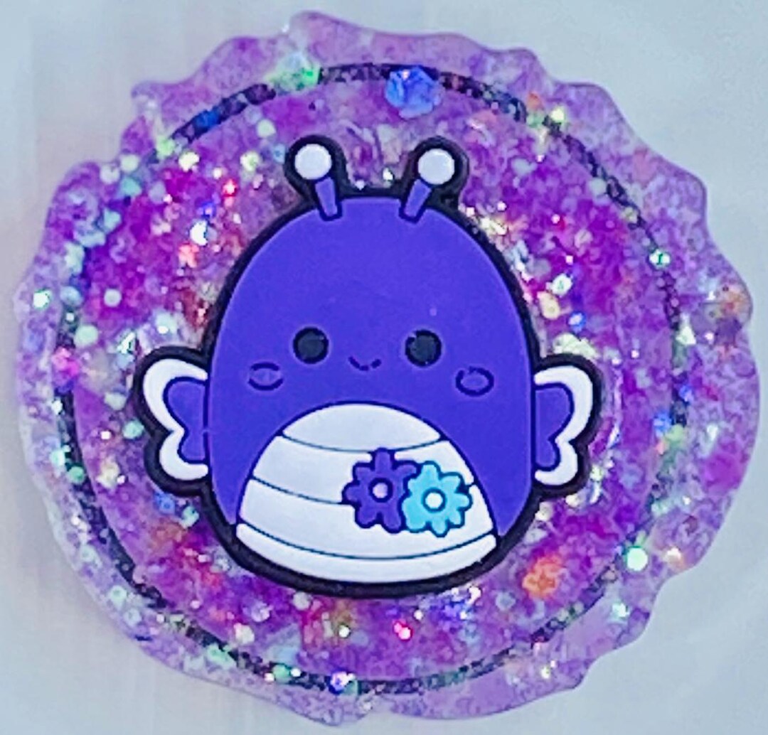 The Resin Popsocket Has a Butterfly Squishmallow. Very Sparkly It is ...