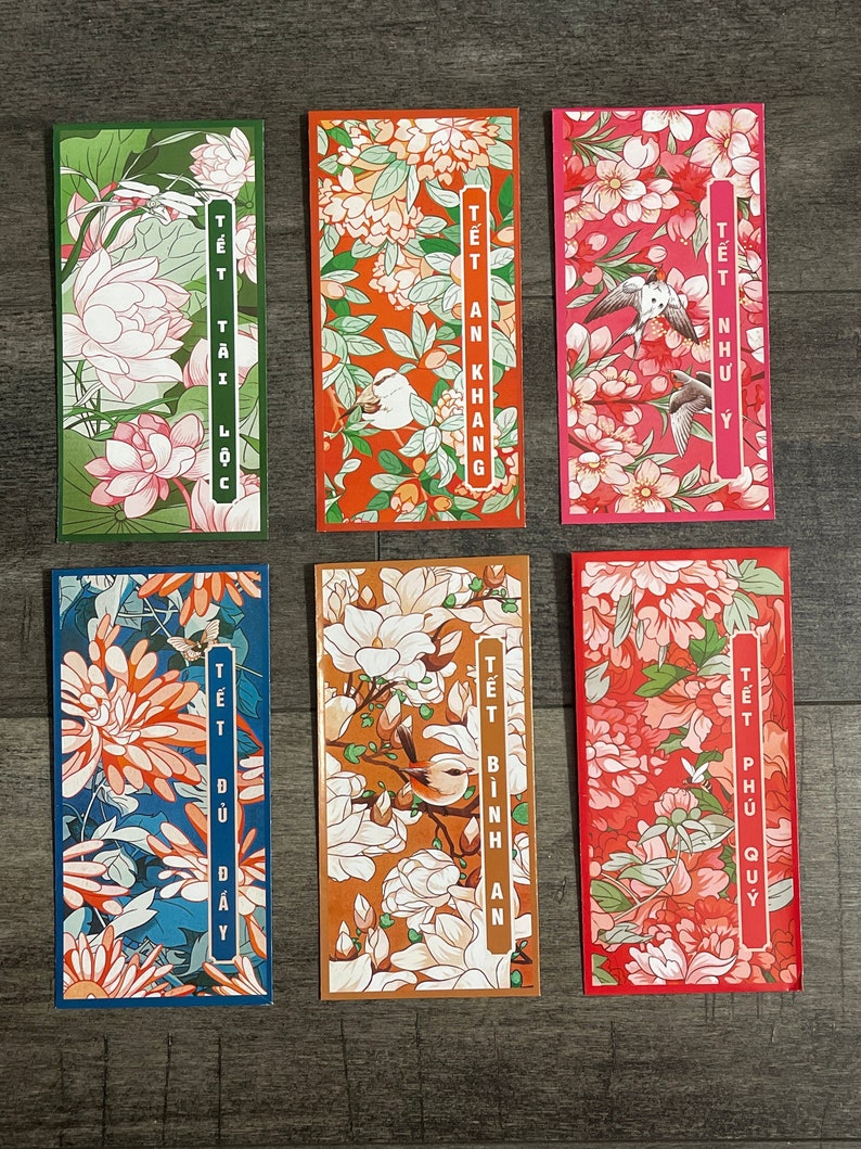 Bao Lì Xì - FAMILY Lucky Envelope | Tet Lucky Money Envelope - Etsy