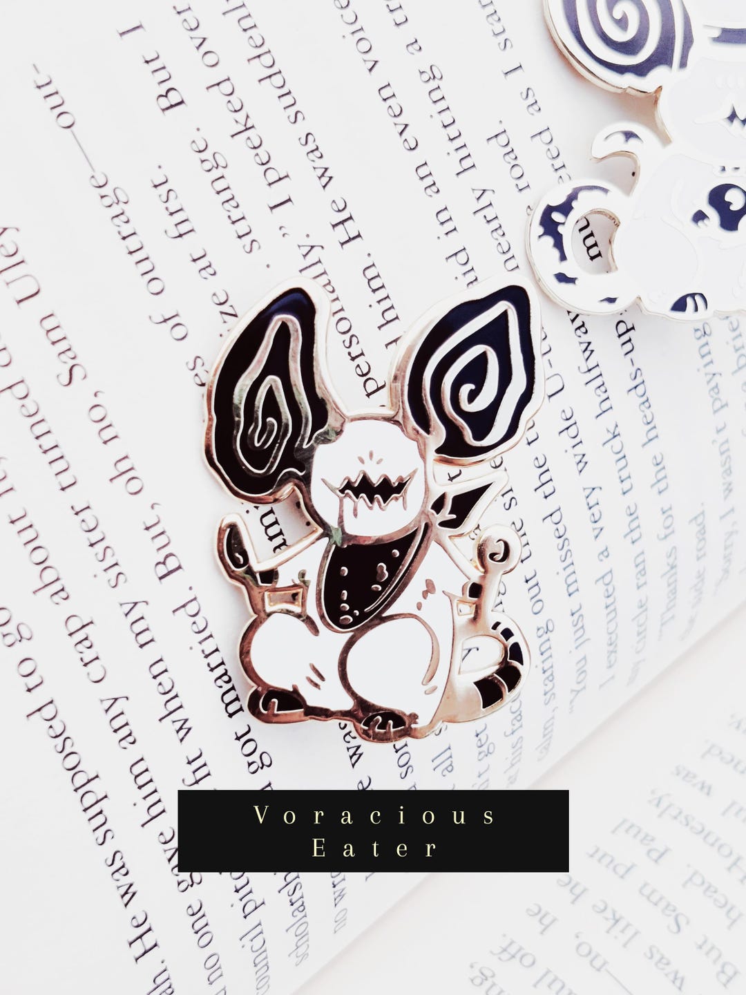 Eater - a Hungry Mouse Enamel Pin - Etsy