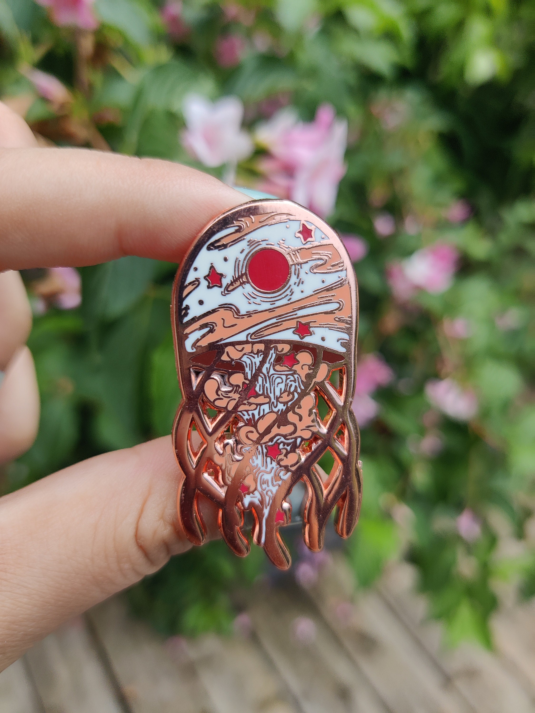 Andromeda Space Jellyfish Enamel Pin - Etsy