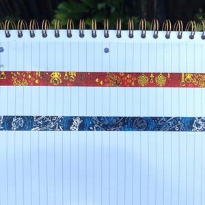 Genshin Impact Themed Washi Tape - Thoma and Mona - Etsy