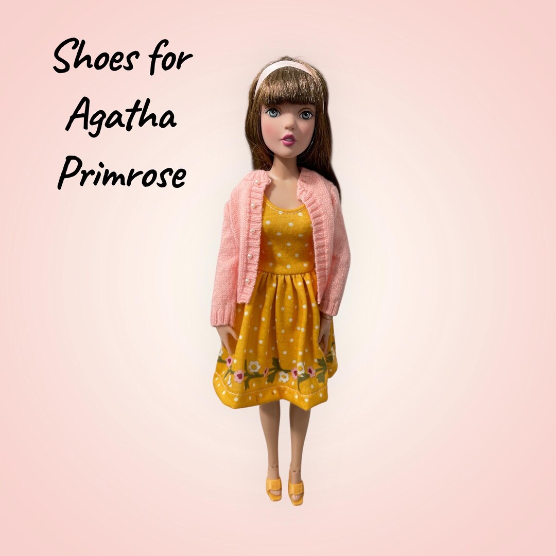 RT Agatha Primrose Doll Shoes: Buckle Sandals, Doll Accessories - Etsy