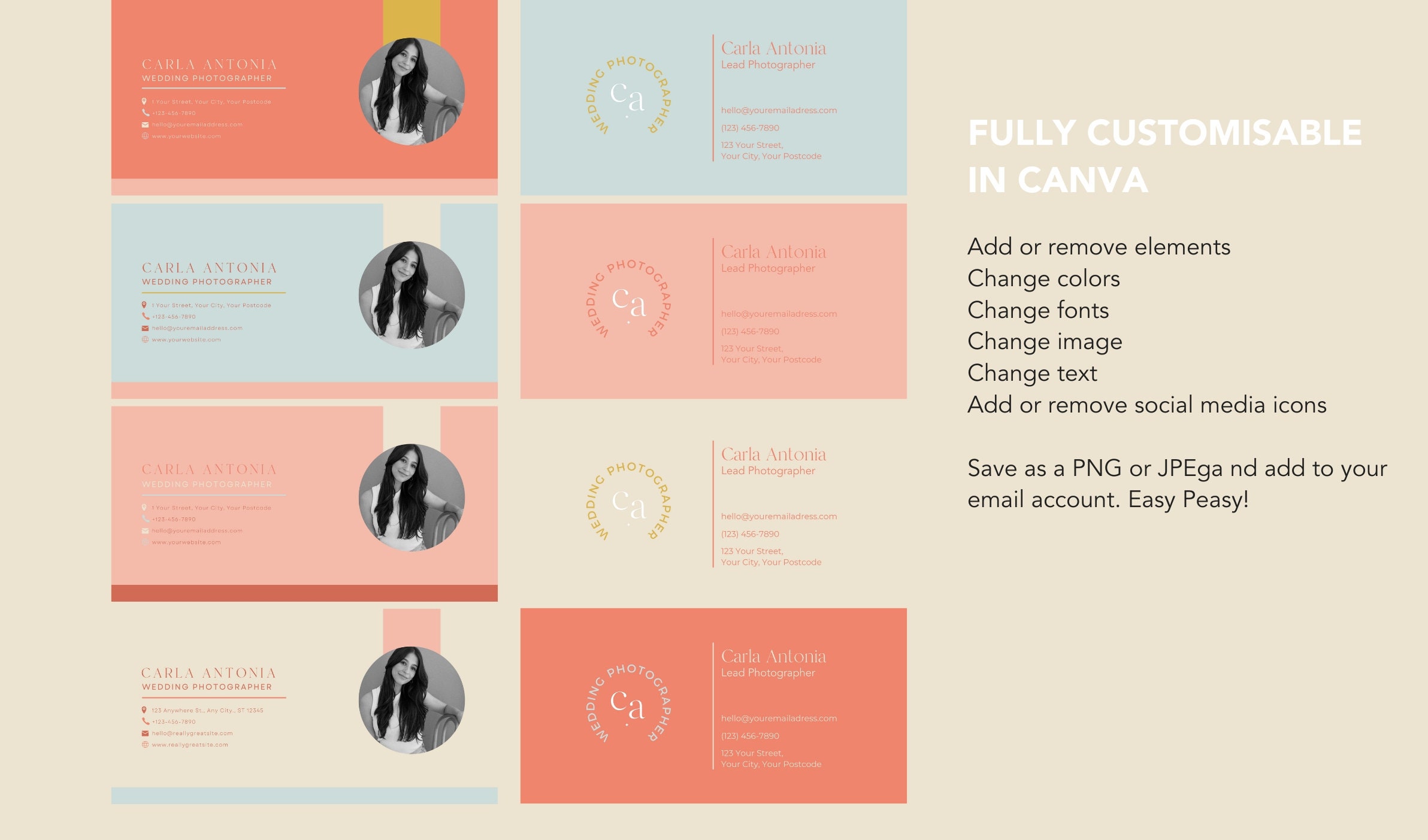 Email Signature Template Canva Fun Business Email Signature Design ...