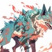 Water Elemental Wolf Adoptable Character Digital Download HD Image - Etsy
