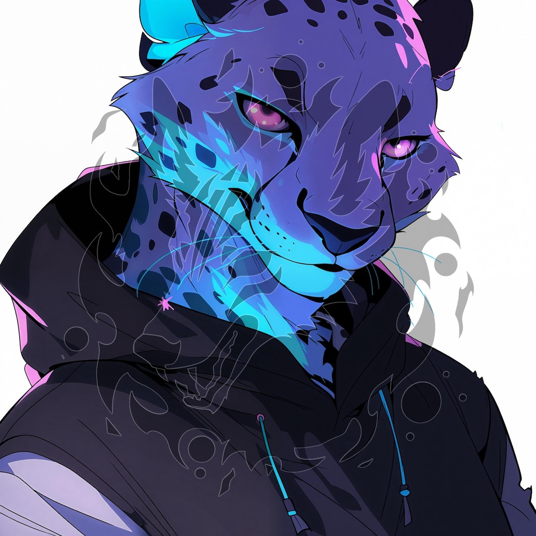 Cheetah Fursona Profile Pic - Digital Download HD Image - Unique ...