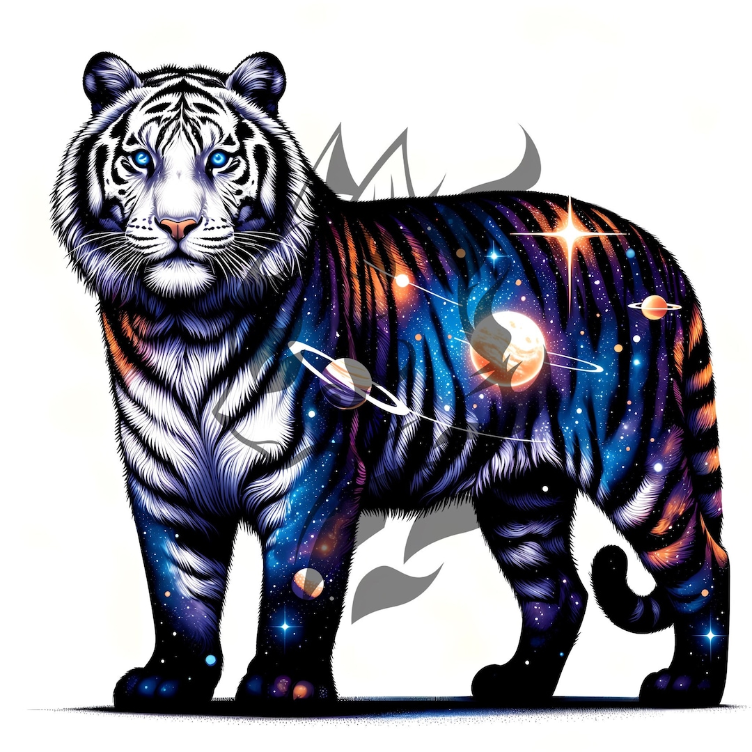 Cosmic Tiger Adoptable Character Digital Download HD Image Tattoo ...