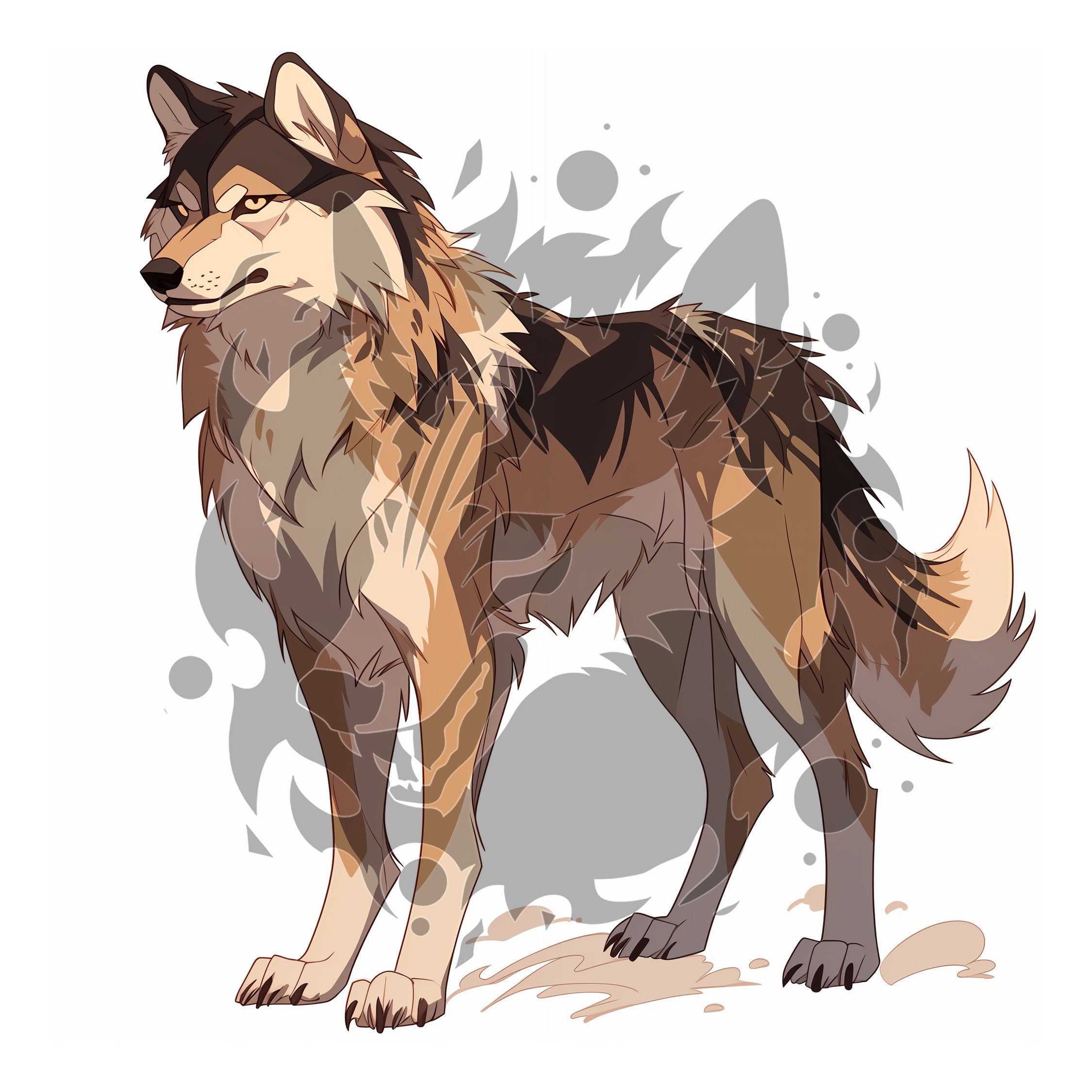 Wolf Adoptable RP Character - Digital Download HD Image - Unique ...