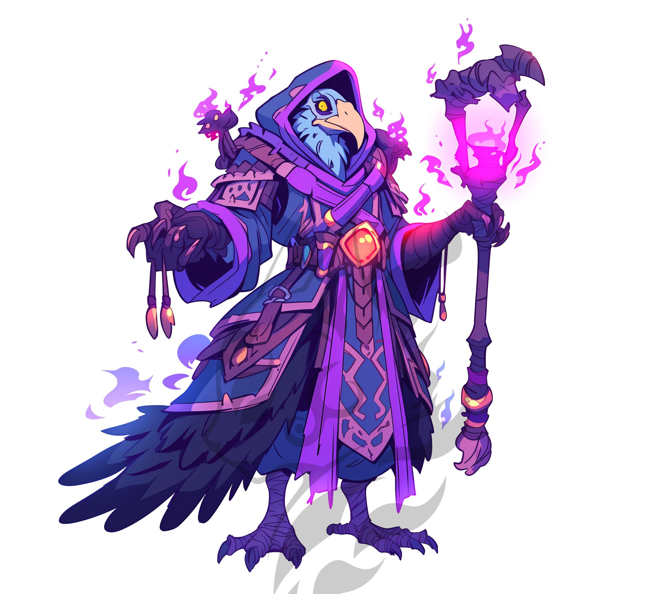 Anthro Bird Wizard Adoptable Character Digital Download HD Image ...