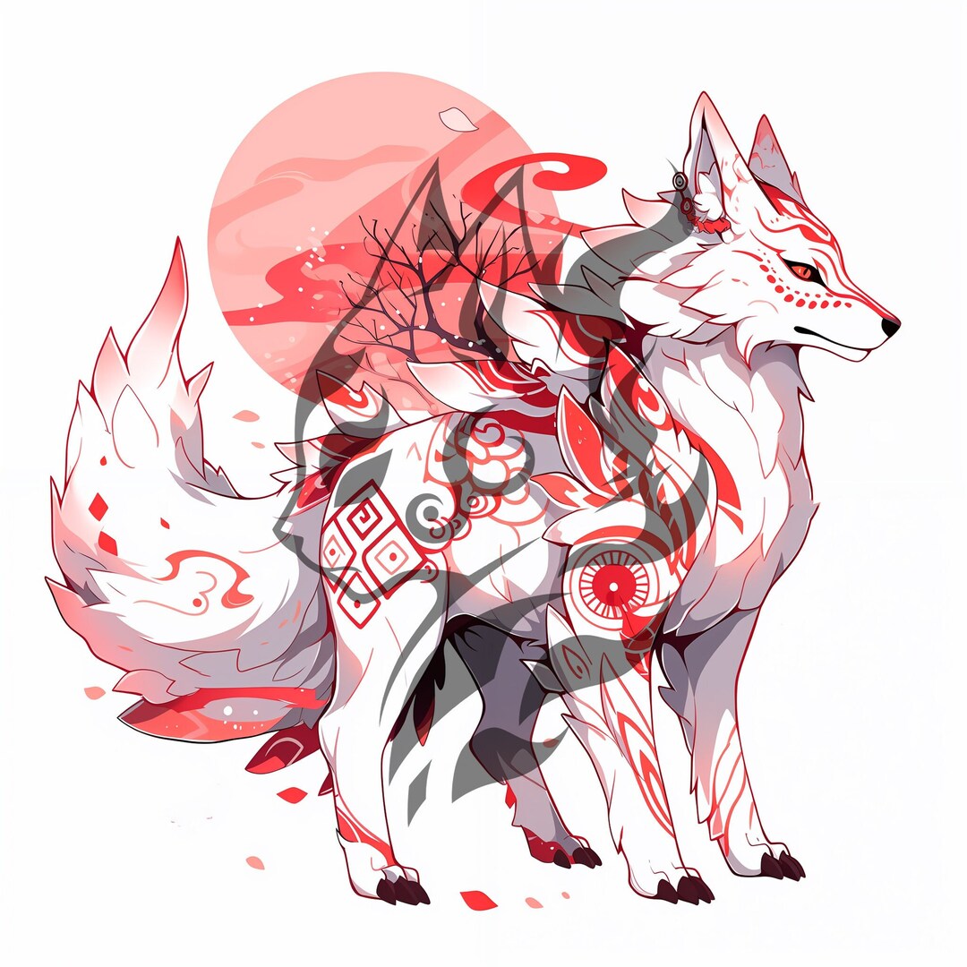 Magical Wolf Adoptable Character - Digital Download HD Image - Unique ...