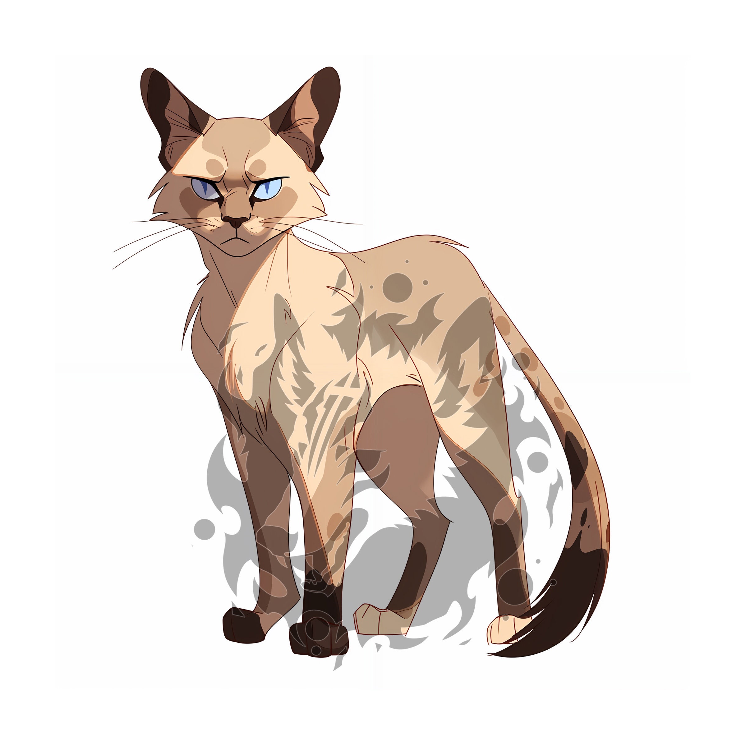 Moonshadow - Cat Adoptable Character - Digital Download HD Image ...