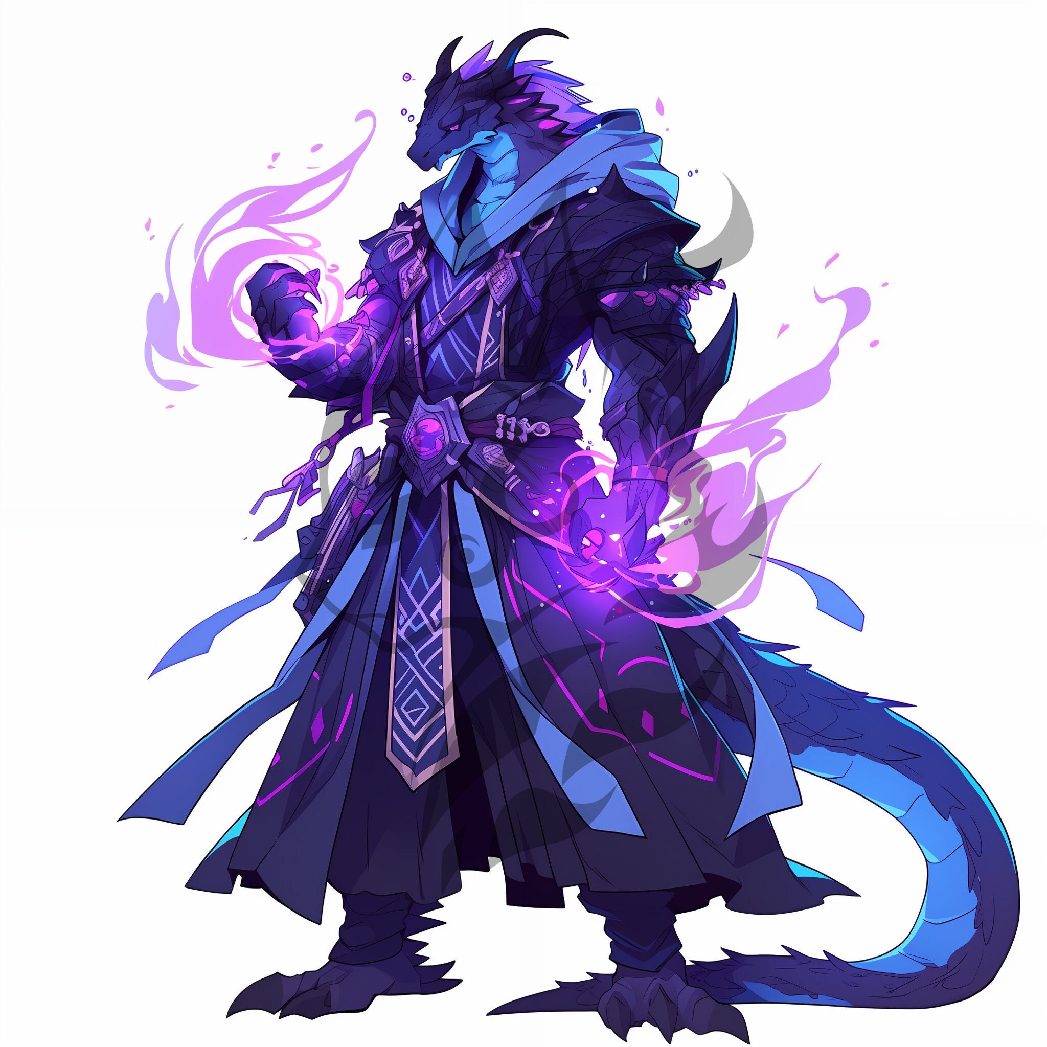 Dragonborn Sorcerer Adoptable Character Digital Download HD Image ...