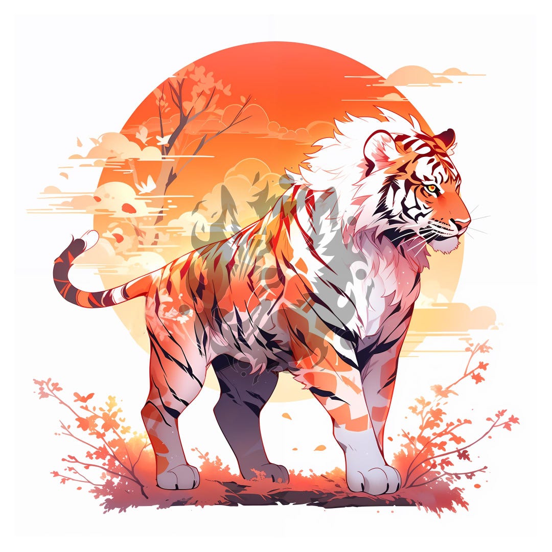 Tiger Profile Pic - Digital Download HD Image - Unique Original Picture ...