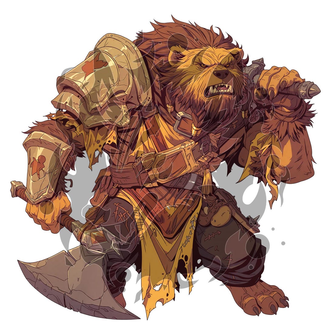 Bugbear Barbarian Adoptable Character - Digital Download HD Image ...