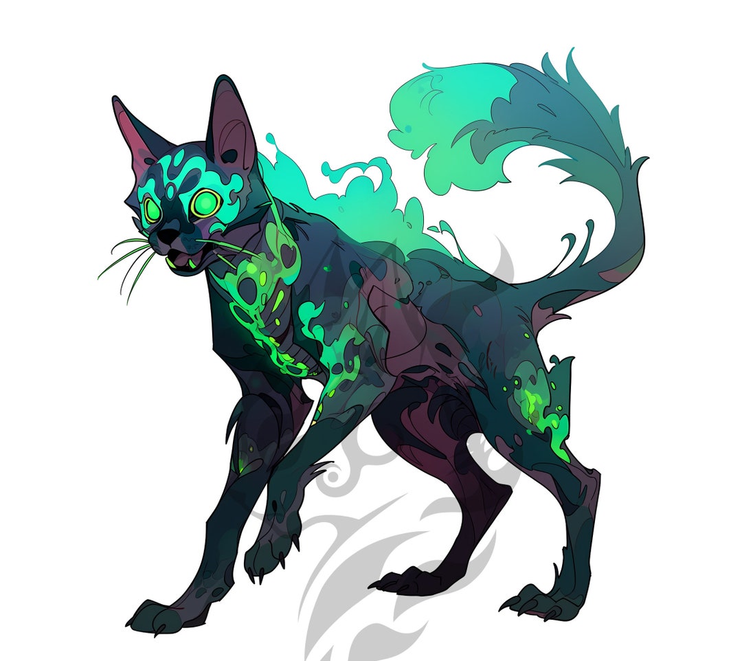 Poison Cat Adoptable Character Digital Download HD Image Beautiful ...