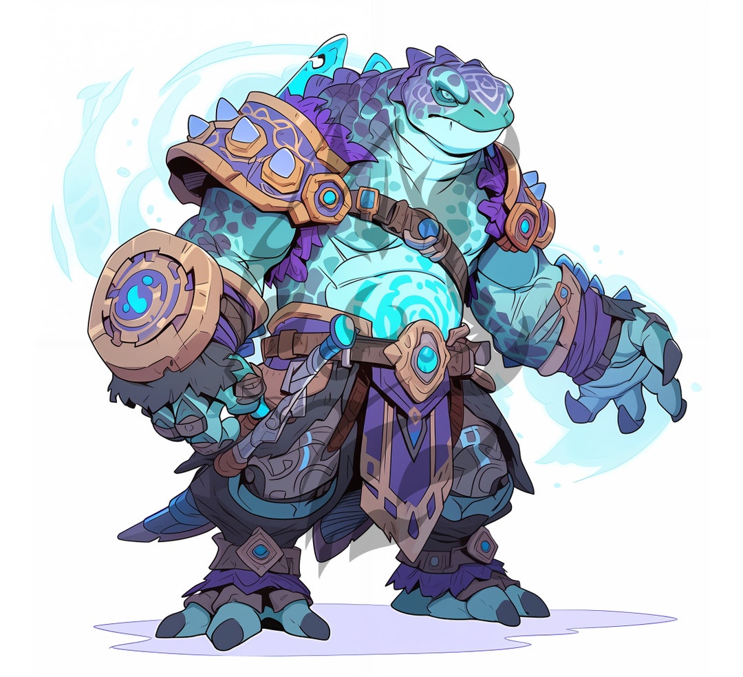 Tortle Sorcerer Adoptable Character - Digital Download HD Image ...