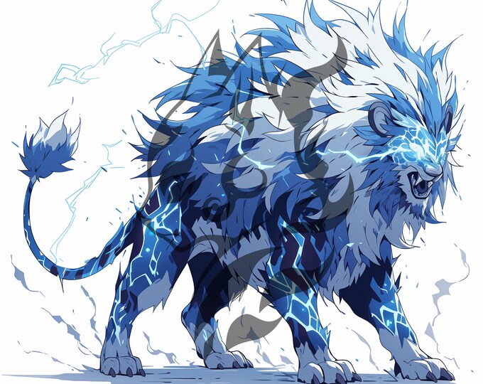 Fire Elemental Lion Adoptable Character - Digital Download HD Image ...