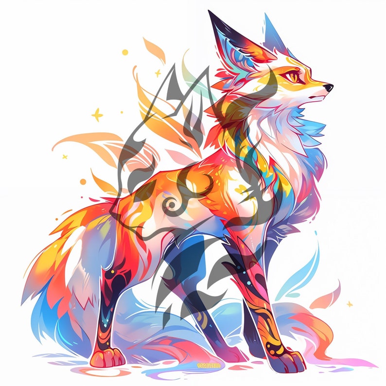 Magical Fox Adoptable Character Digital Download HD Image - Etsy