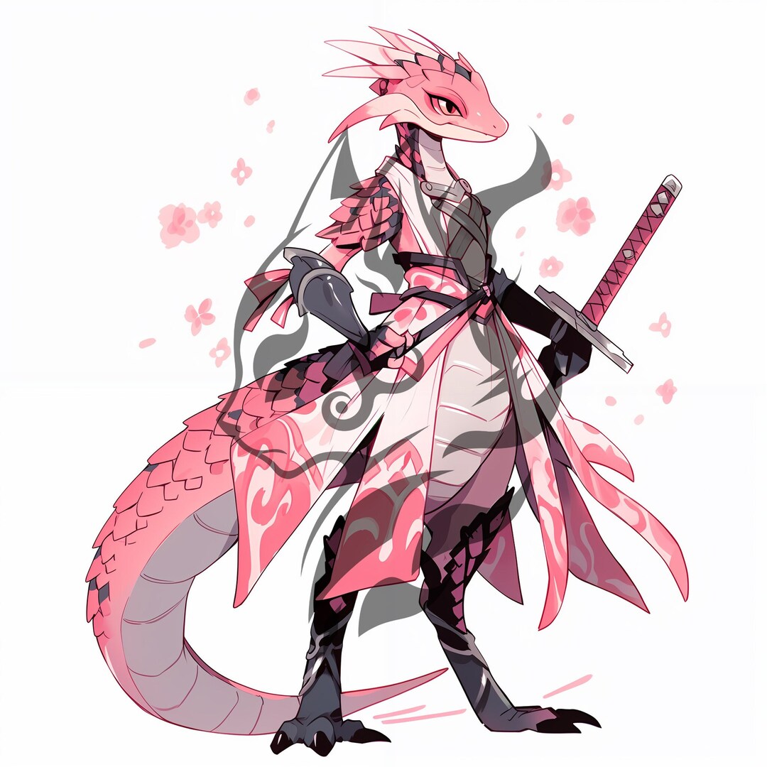 Lizardfolk Monk Adoptable Character Digital Download HD Image - Etsy