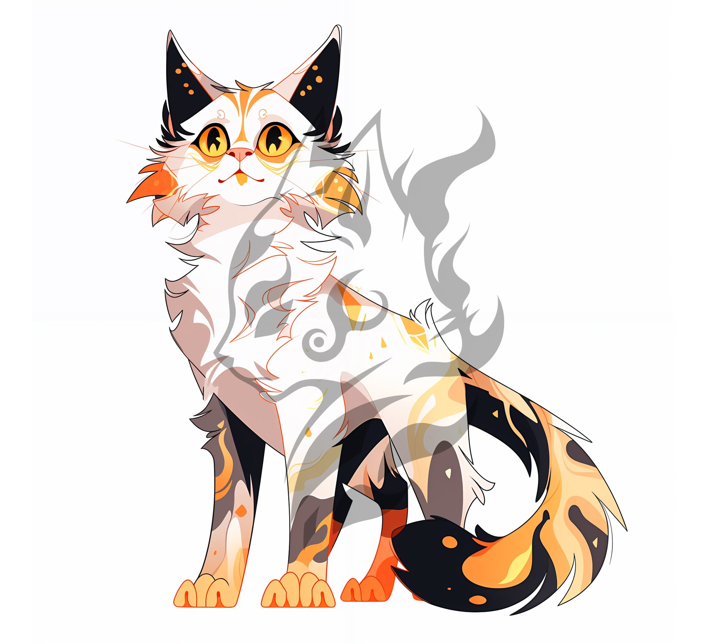 Dapplepaw Cat Adoptable Character Digital Download HD Image - Etsy