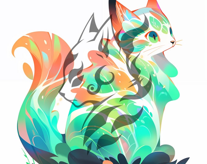 Crystal Cat Profile Pic PFP - Digital Download HD Image - Unique ...