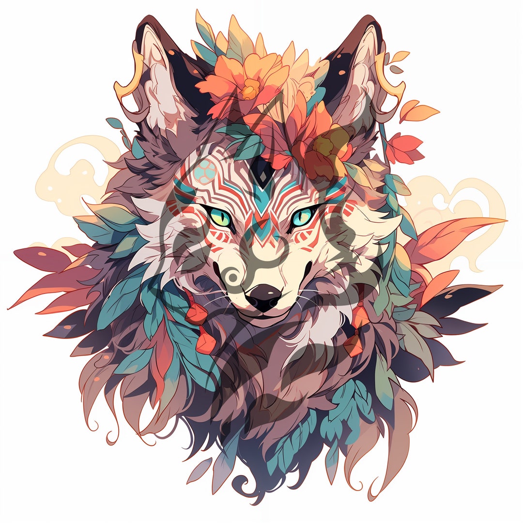 Wolf Druid Profile Pic PFP Digital Download HD Image - Etsy