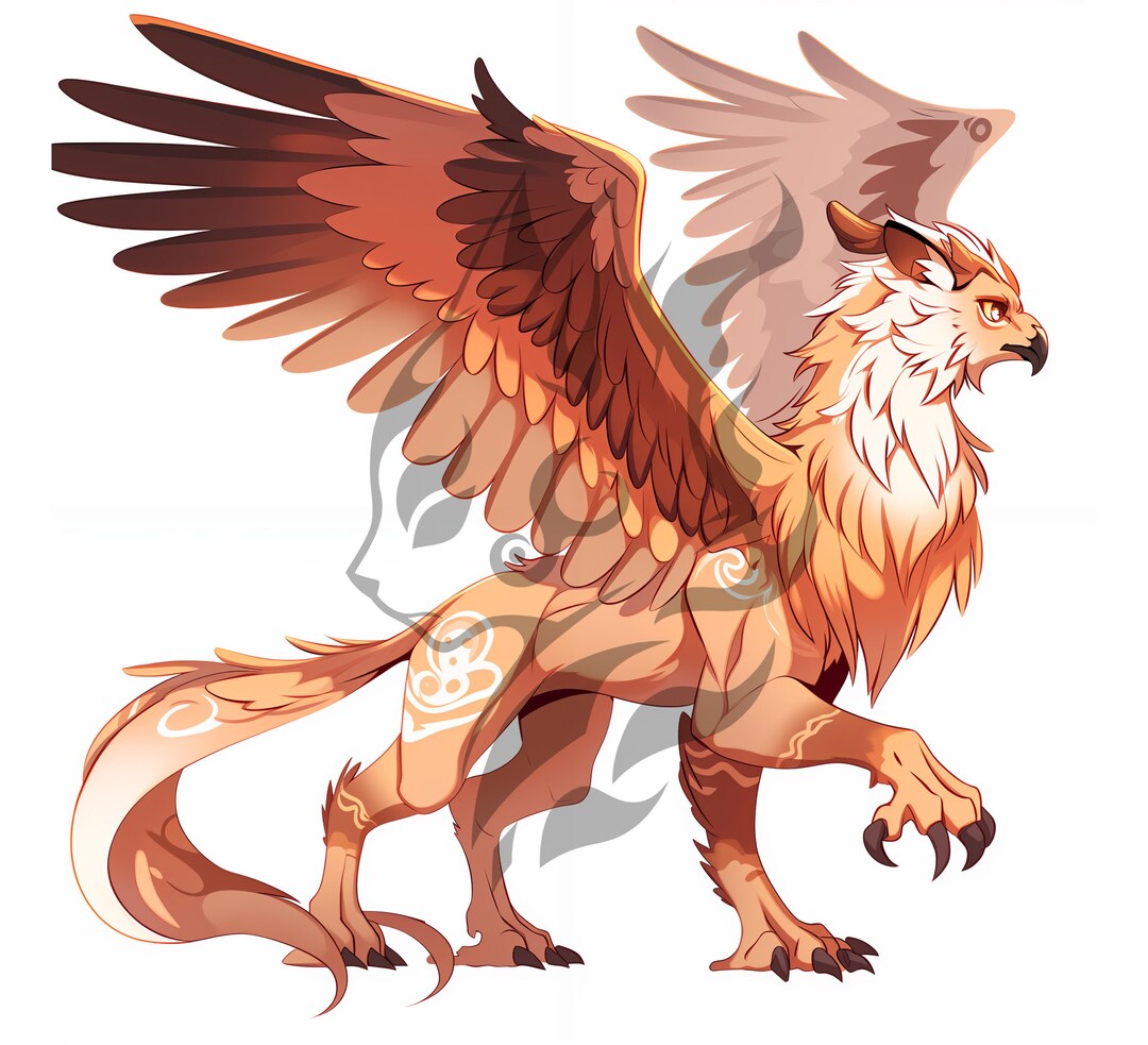 Gryphon Adoptable Character Digital Download HD Image Griffin Gryphon ...