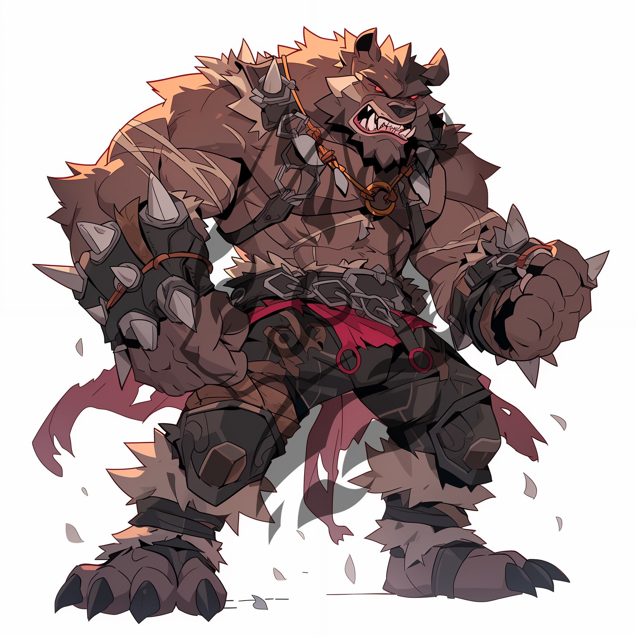 Bugbear Fighter Adoptable Character Digital Download HD Image Barbarian ...