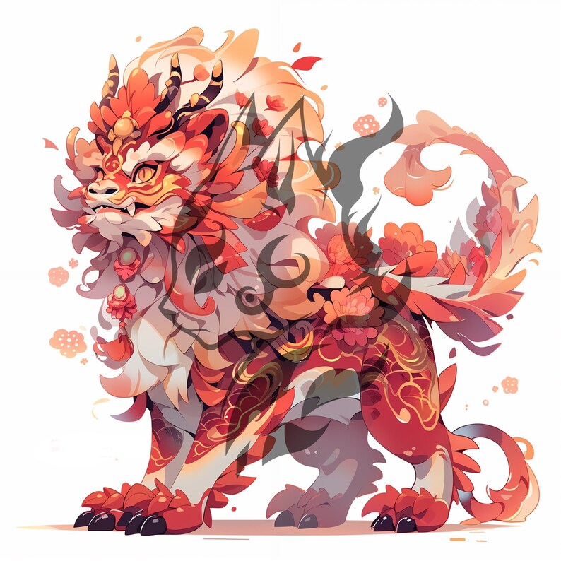 Lion Dog Adoptable Character Digital Download HD Image Komainu, Shisa ...