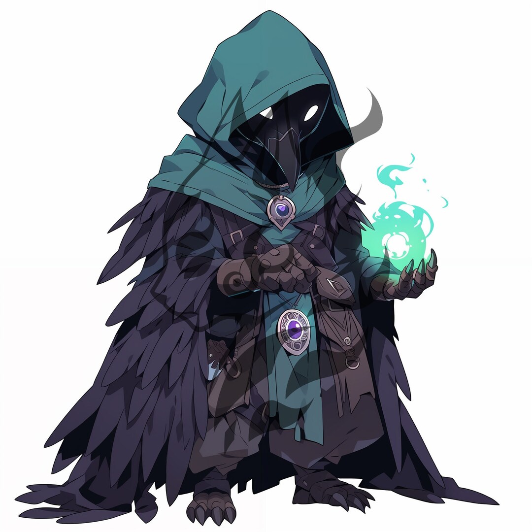 Kenku Warlock Adoptable Character Digital Download HD Image Wizard ...