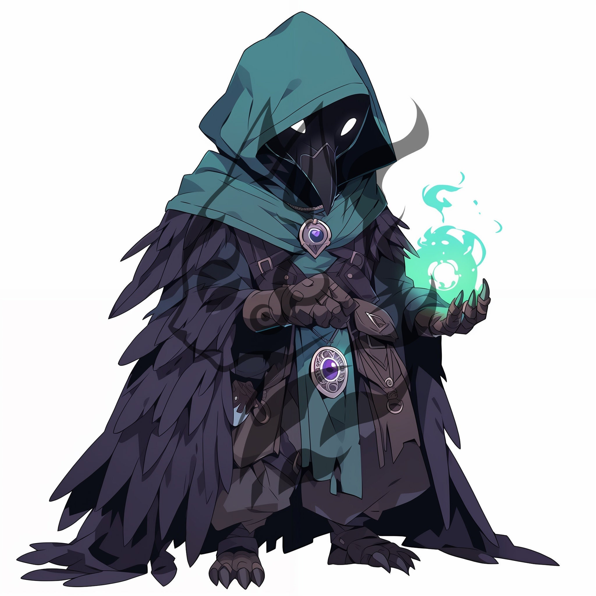Kenku Warlock Adoptable Character Digital Download HD Image Wizard ...