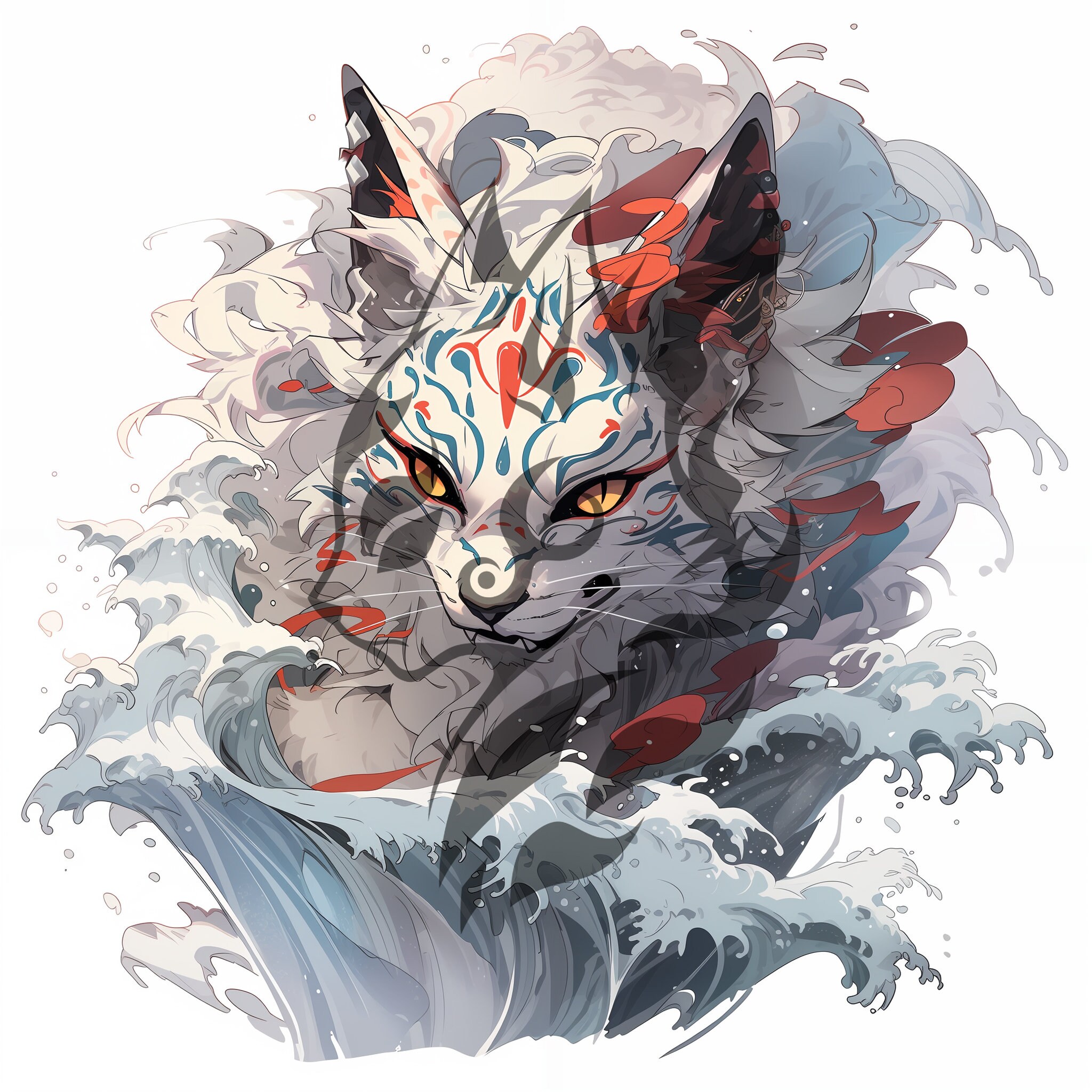 Cat God Fursona Profile Pic PFP Digital Download HD Image Tattoo Design ...