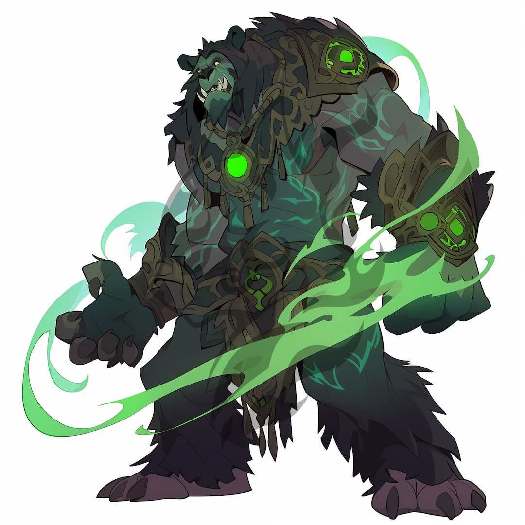 Bugbear Warlock Adoptable Character - Digital Download HD Image ...