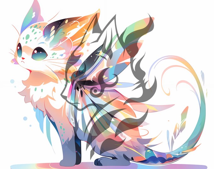 Crystal Cat Profile Pic PFP - Digital Download HD Image - Unique ...