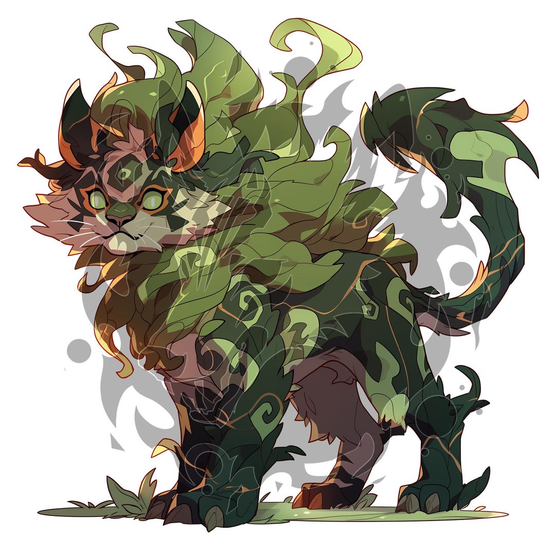 Cat Oni Adoptable Character - Digital Download HD Image - Beautiful ...