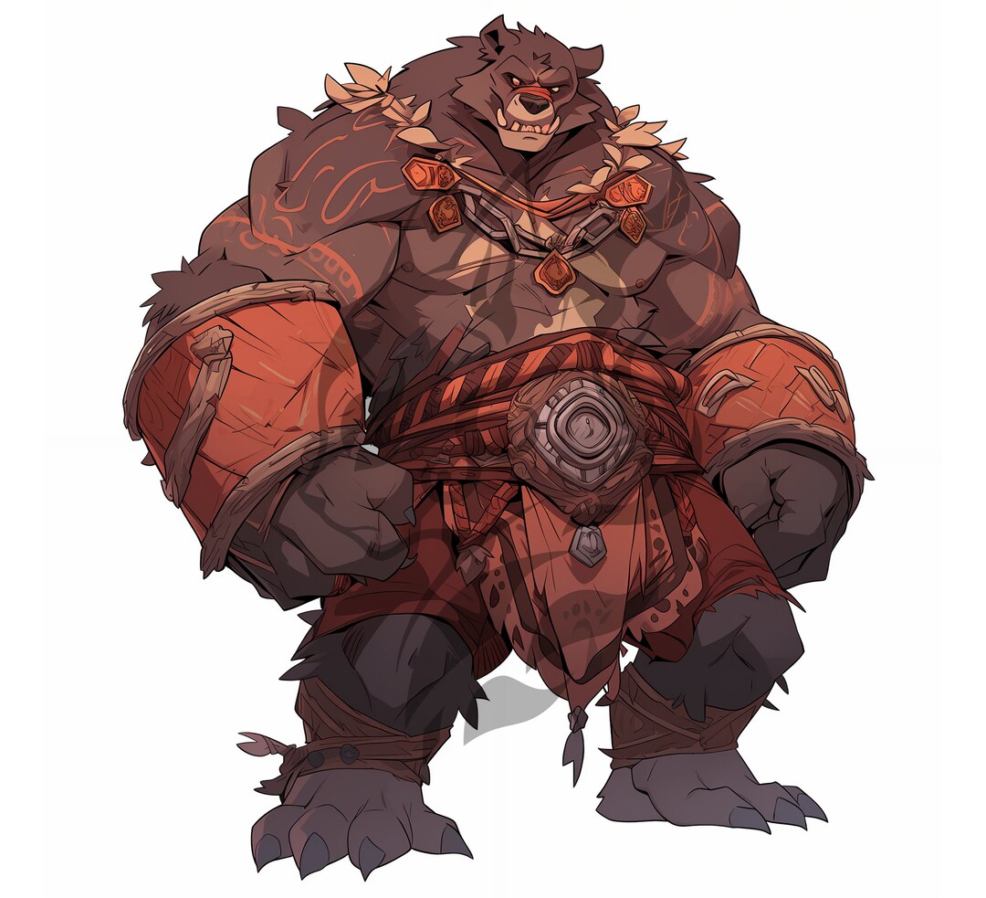 Bugbear Barbarian Adoptable Character Digital Download HD Image Fighter ...