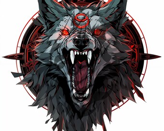 Magical Wolf Adoptable Character Digital Download HD Image - Etsy