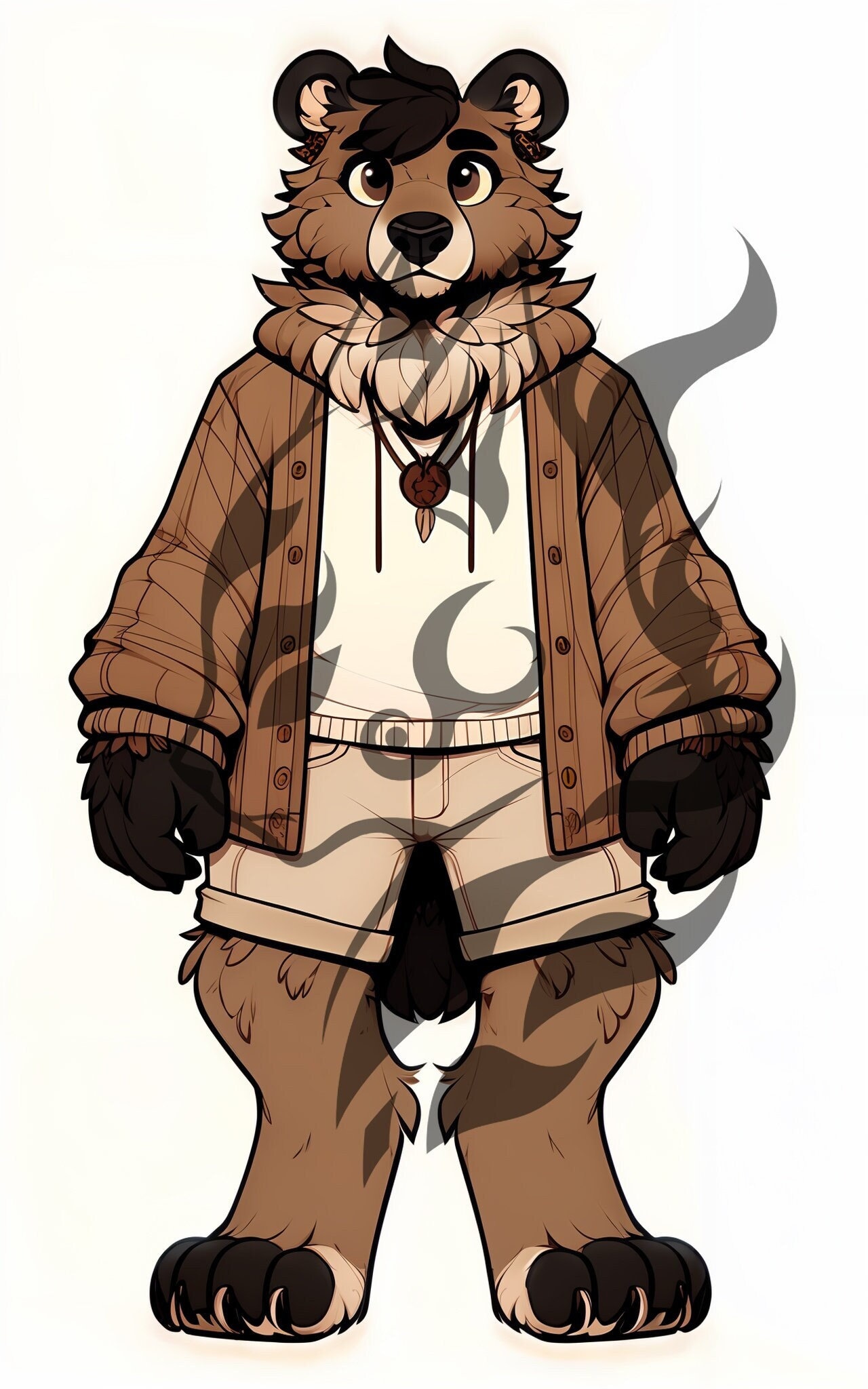 Bear Furry Adoptable Character Digital Download HD Image - Etsy