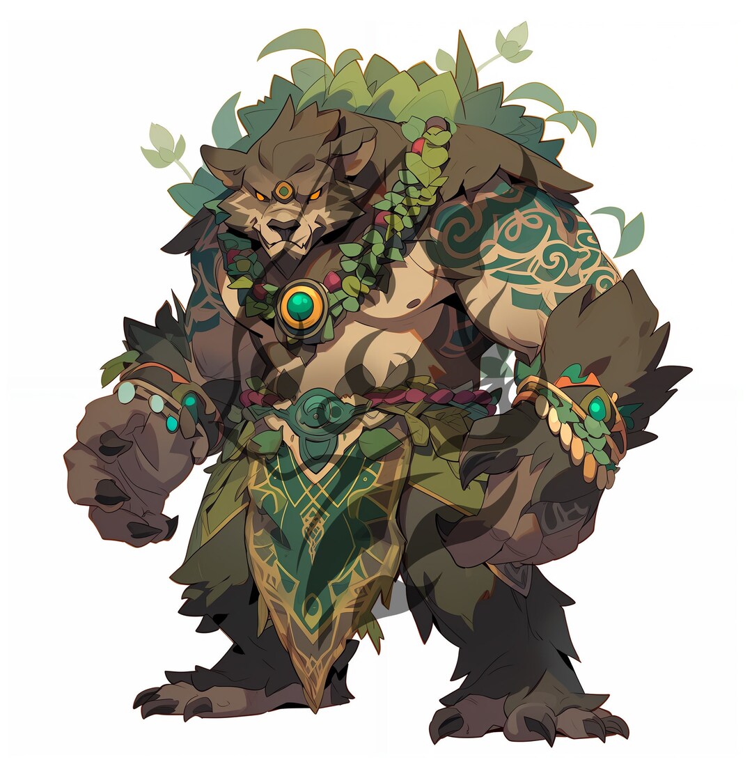 Bugbear Druid Adoptable Character Digital Download HD Image Barbarian ...