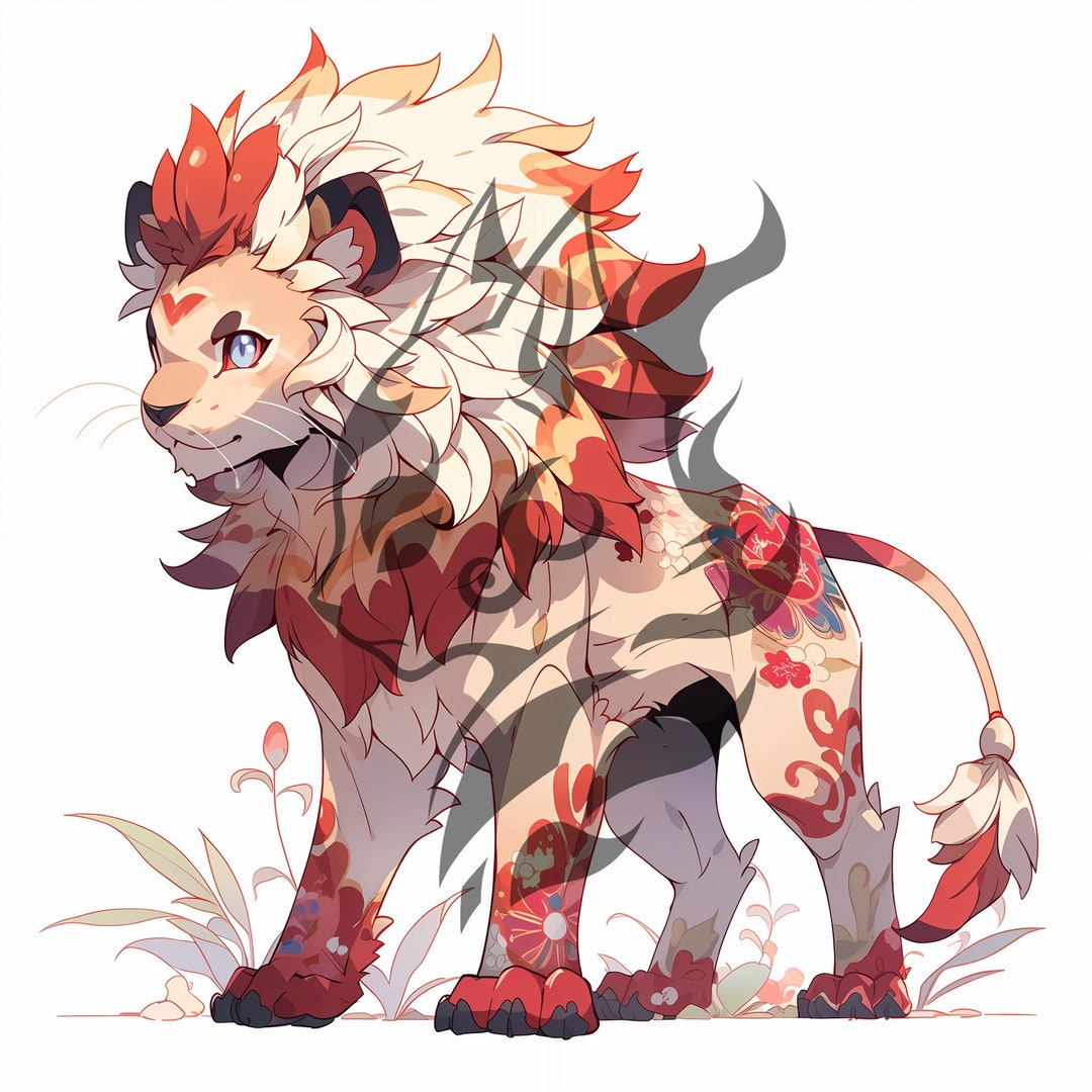 Magical Lion Adoptable Character Digital Download HD Image - Etsy