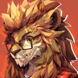 Animated Fursona Profile Pic PFP - Digital Download HD Image - Unique ...