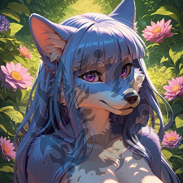 Female Anthro Wolf - Etsy