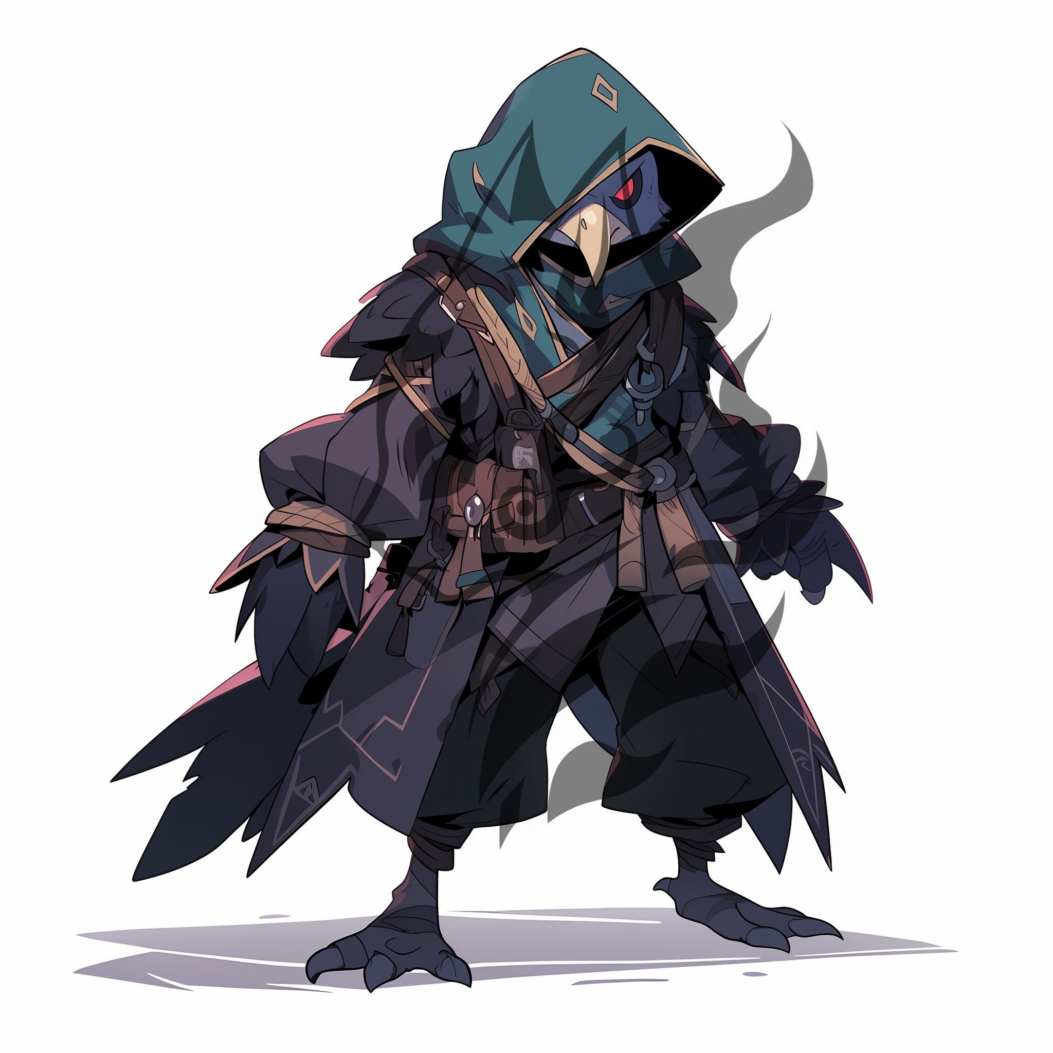Kenku Rogue Adoptable Character Digital Download HD Image - Etsy