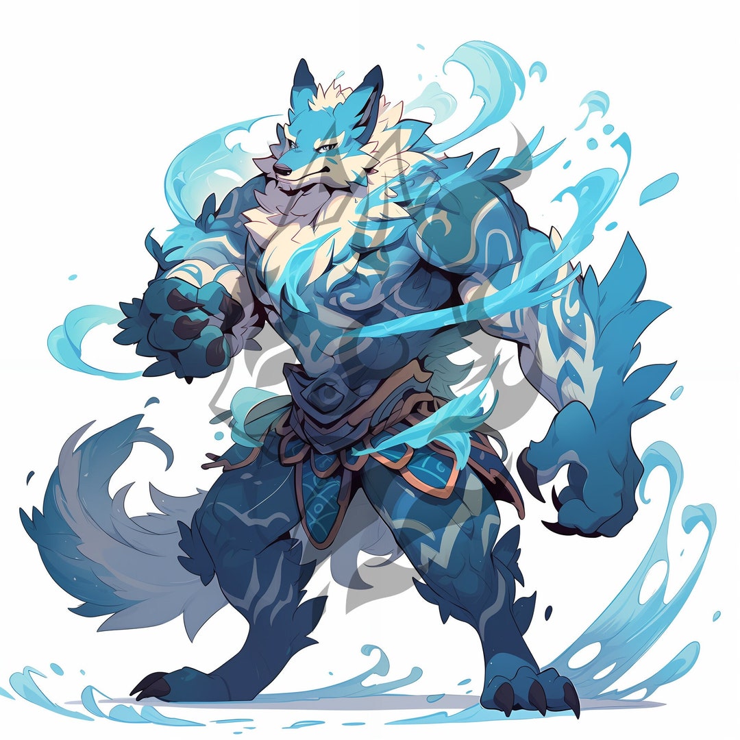 Wolf Sorcerer Adoptable Character - Digital Download HD Image - Wizard ...