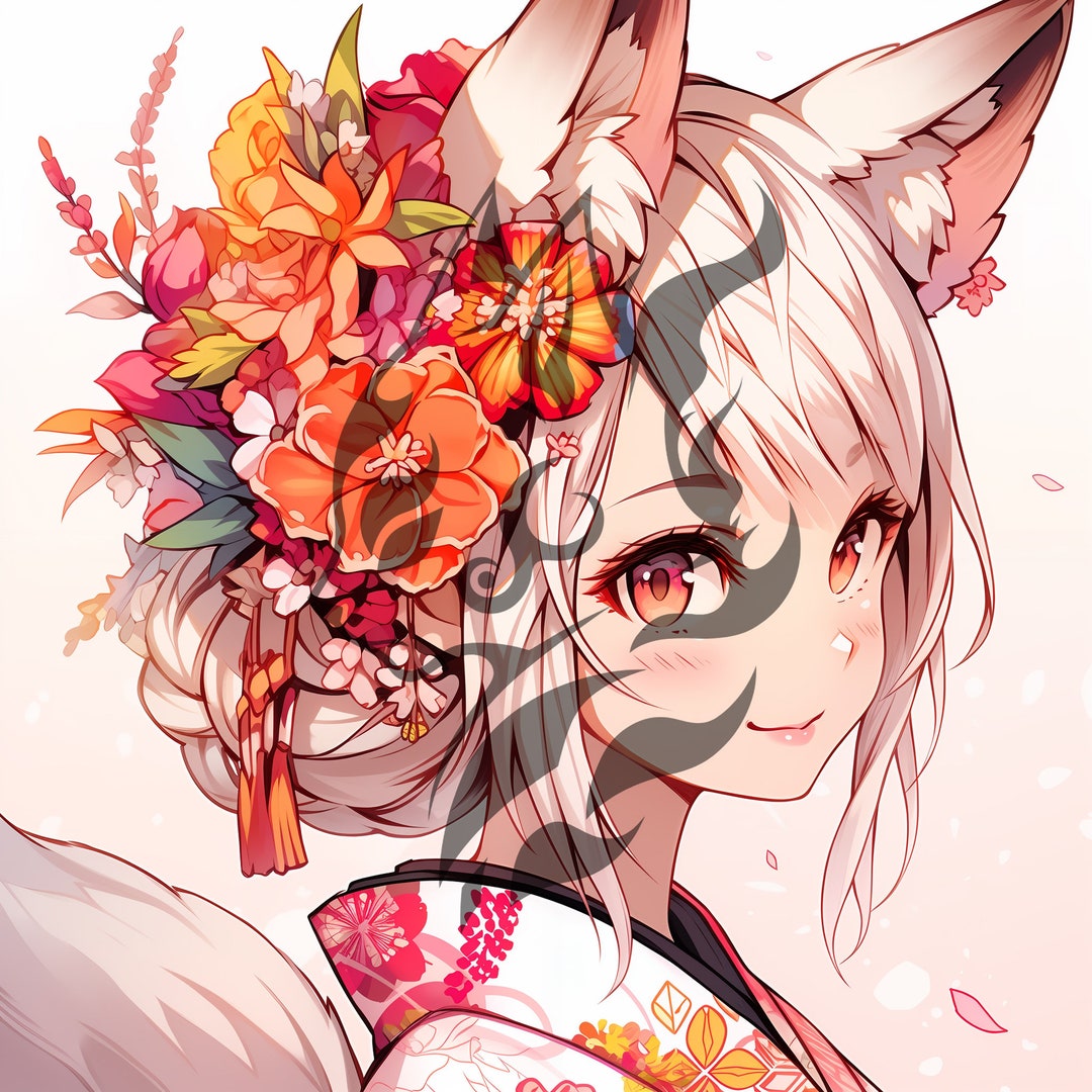 Fox Kemonomimi Kitsune Profile Pic PFP Digital Download HD Image Tattoo ...