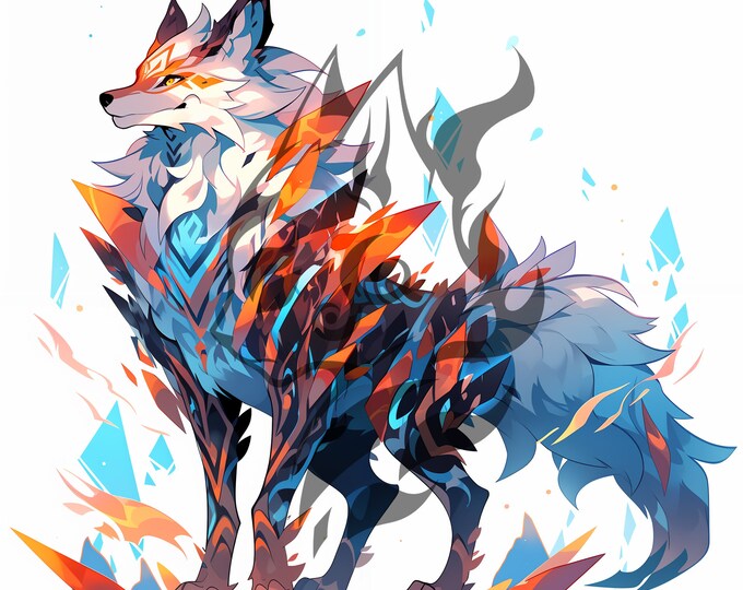 Magical Wolf Profile Pic PFP - Digital Download HD Image - Etsy