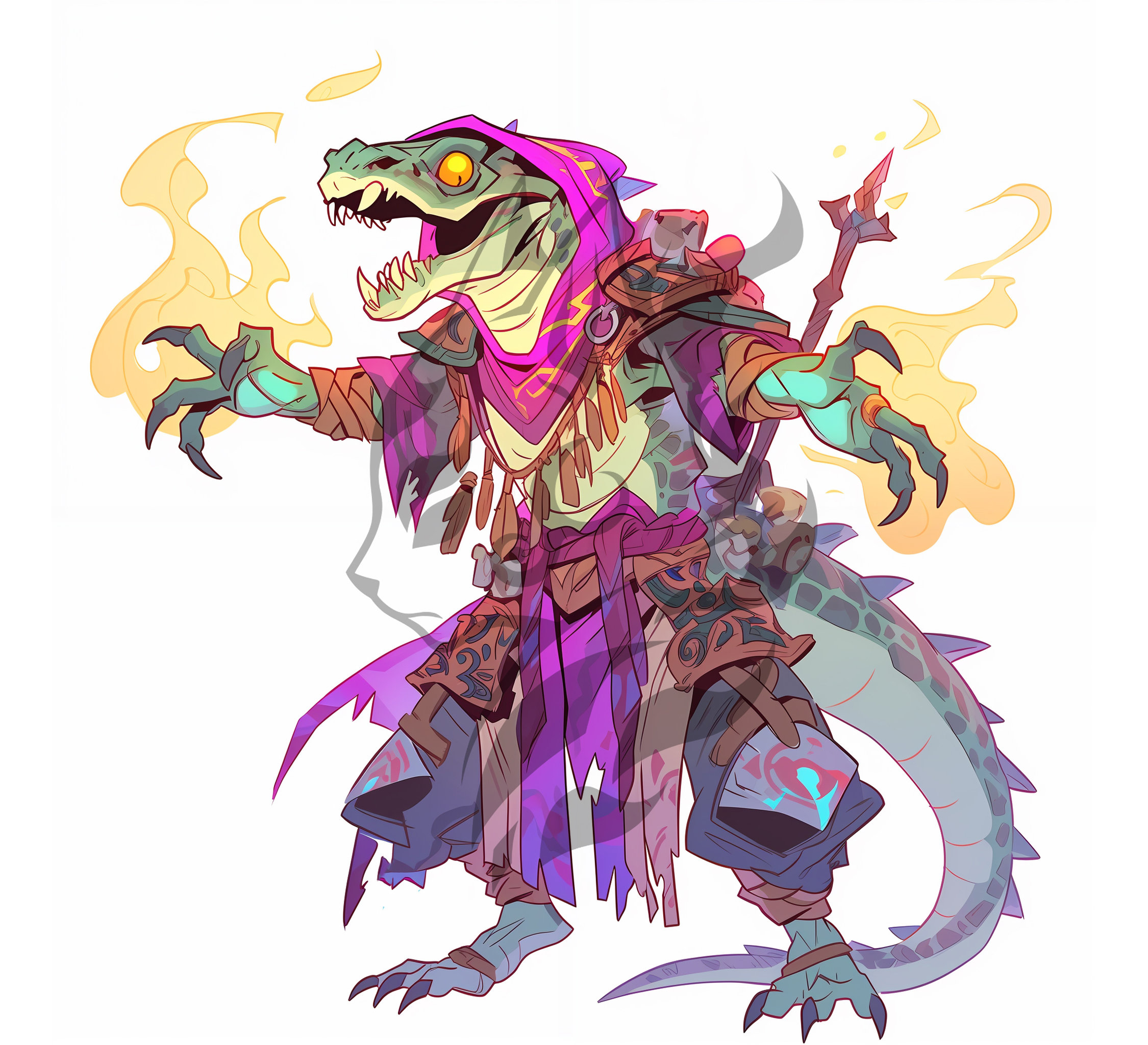 Kobold Warlock Adoptable Character Digital Download HD Image Sorcerer ...