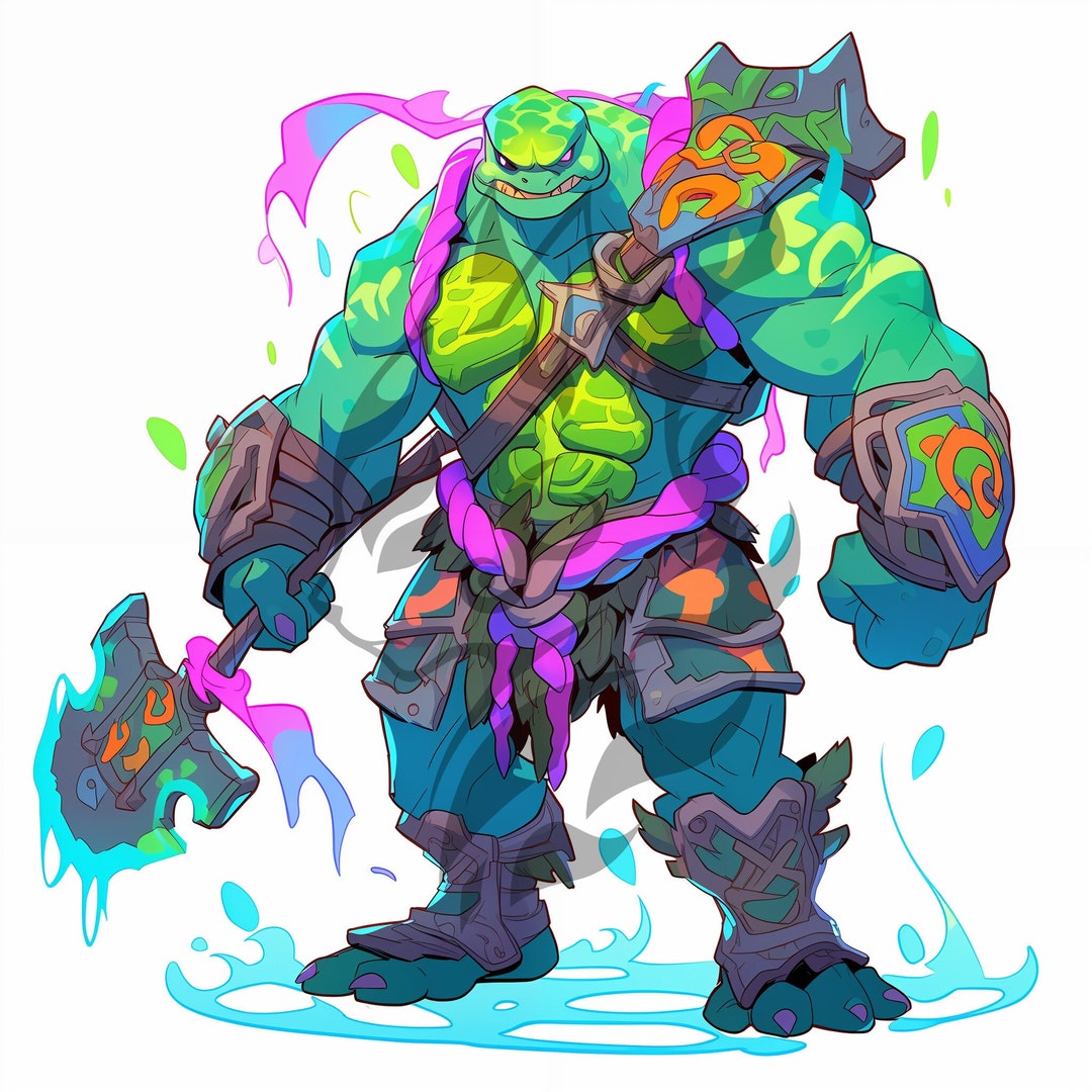 Tortle Monk Adoptable Character Digital Download HD Image Warrior ...