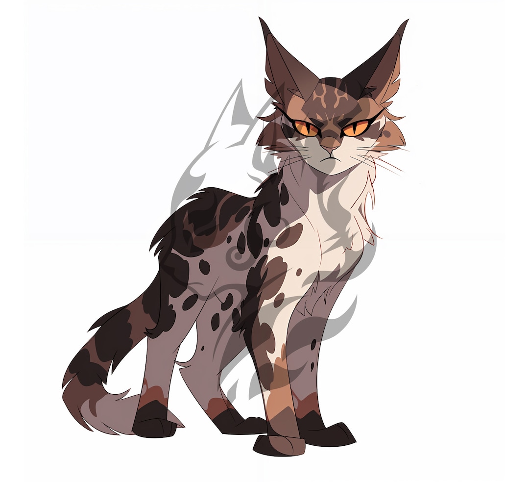Sharpclaw - Cat Adoptable Character - Digital Download HD Image ...