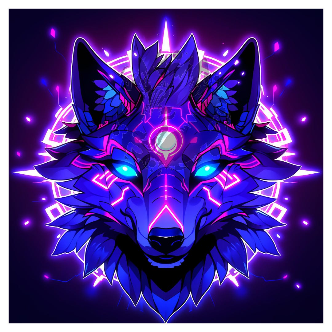 Wolf Fursona Profile Pic - Digital Download HD Image - Unique Original ...