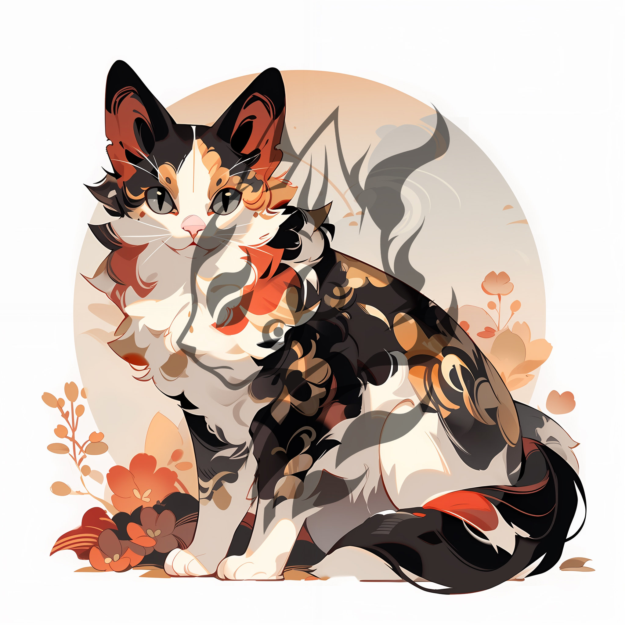 Calico Cat Profile Pic PFP Digital Download HD Image - Etsy